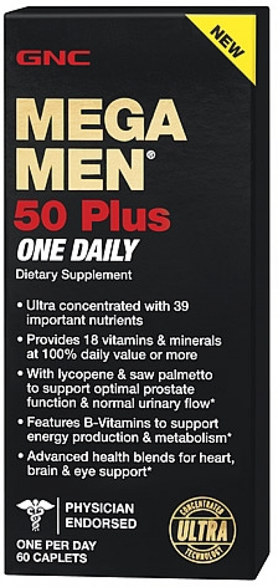 GNC Mega Men 50 Plus One Daily Tablet - 498,00 TL'ye Sipariş