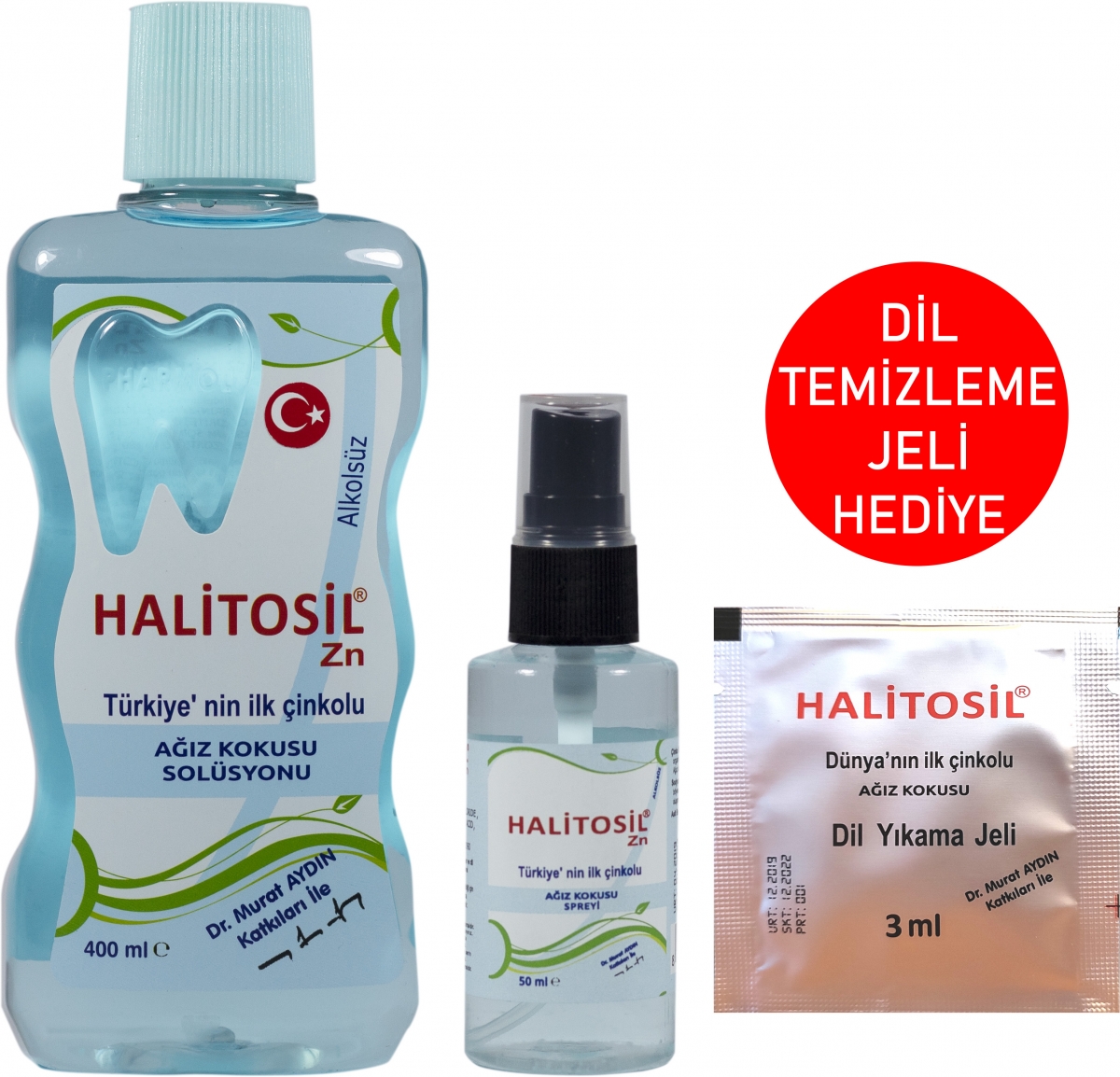 Halitosil ZN Çinko İçerikli Ağız Kokusu Giderici Gargara + Ağız Spreyi ... Halitosil ZN Çinko İçerikli Ağız Kokusu Giderici Gargara + Ağız Spreyi ...