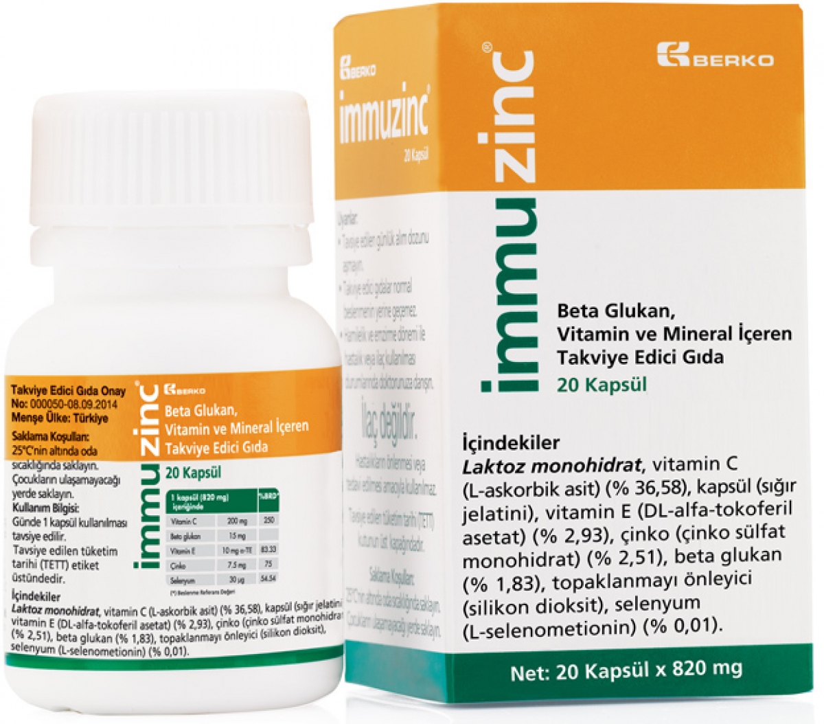 İmmuzinc Kapsül - 59,90 TL'ye Sipariş