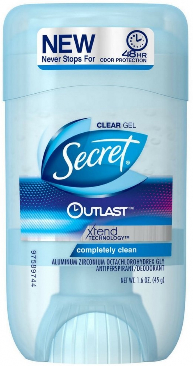 Secret Outlast Xtend Completely Clean Clear Gel Antiperspirant ...